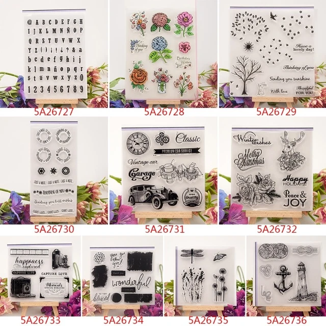 TRANSPARENT STAMP SILICONE Seal Sheet Decor For DIY Scrapbook Craft ...