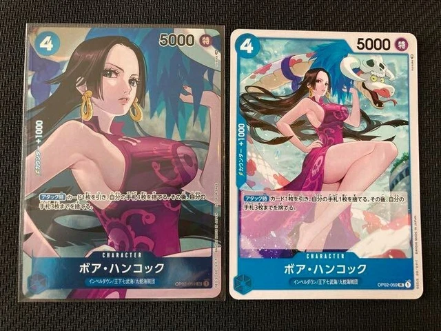ONE PIECE CARD Game Boa Hancock UC set of 2 promo NM OP02-059 R Paramount War EUR 25,80 ...