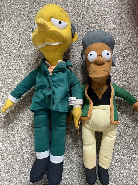 THE SIMPSONS APU & Mr Burns Tv Character Plush Soft Toy Matt Groening ...