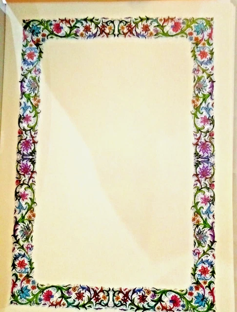 FOGLIO CARTA PERGAMENA decorata , formato A3 cm 42x30 cm , 165 grammi ...