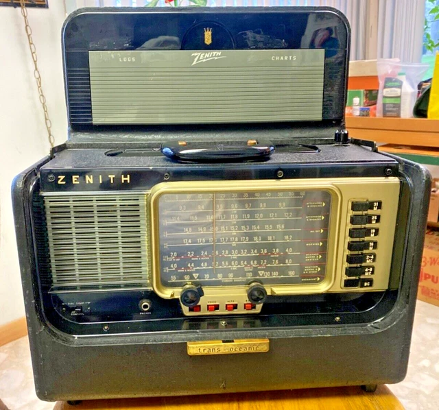 VINTAGE ZENITH TRANS-OCEANIC Tube Radio Model Y600 £205.43 - PicClick UK
