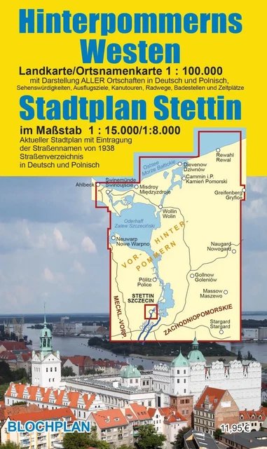 LANDKARTE HINTERPOMMERNS WESTEN und Stadtplan Stettin | Dirk Bloch ...