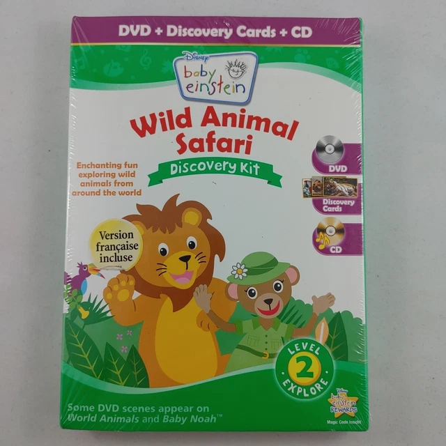BABY EINSTEIN: WILD Animal Safari Discovery Kit (DVD, 2010) New b101 ...