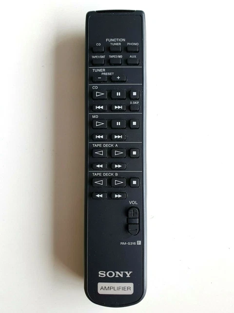 GENUINE SONY RM-S316 AMPLIFIER Remote Control TA-FE700R, TA-FE710R, TA ...