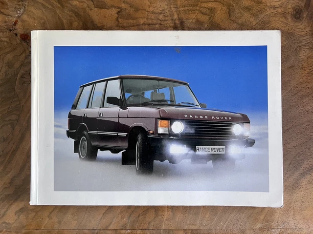 RANGE ROVER CLASSIC Early EFI 4 door Owners manual 1986 £19.00 ...