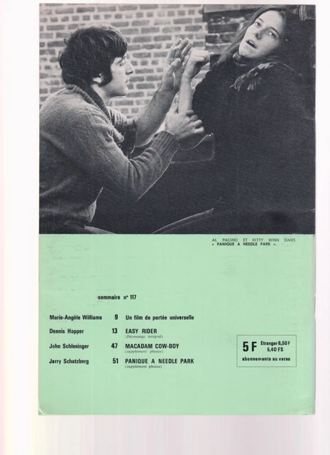 L'AVANT SCENE CINEMA N°117 Easy Rider / Macadam Cow-Boy / Panique A ...