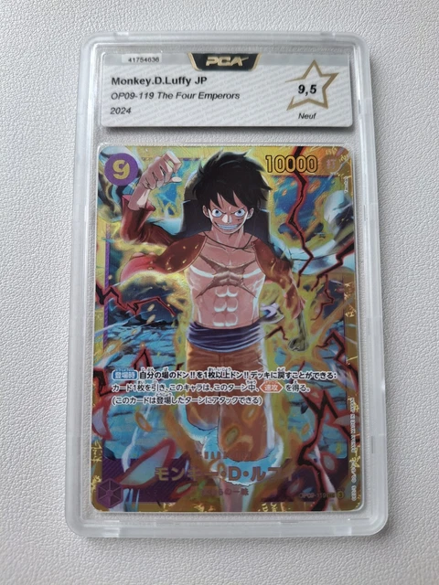 CARTE ONE PIECE PCA 9,5 Monkey D Luffy JP Op09-119 Ultra Rare EUR 9,99 - PicClick FR
