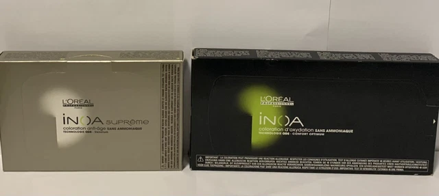 LOREAL INOA COLORATION Supreme 3x16g & 6x8g diferentes colores de ...