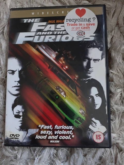 THE FAST AND The Furious (2001) DVD, Paul Walker, Vin Diesel £1.75 ...
