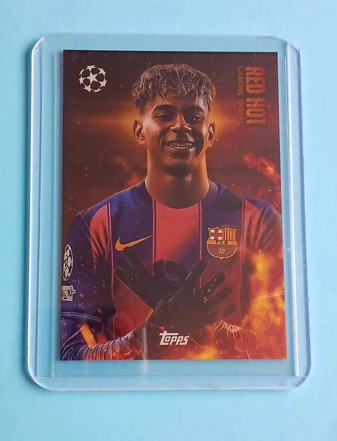 TOPPS MATCH ATTAX 2025/26 2026 Lamine Yamal Red Hot Ultra Rare Card 1: ...