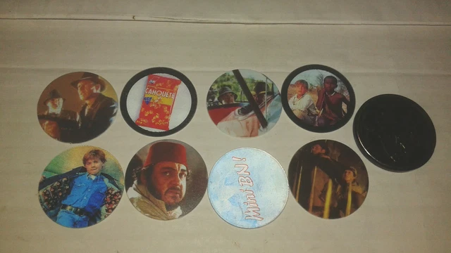 8 POG + kini indiana jones ancien BN troc's Pogs WPF Avimage jeux ...