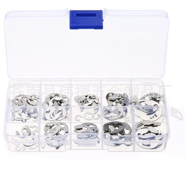 KIT DE CLIPS E en acier inoxydable robuste et durable 200 pièces ...