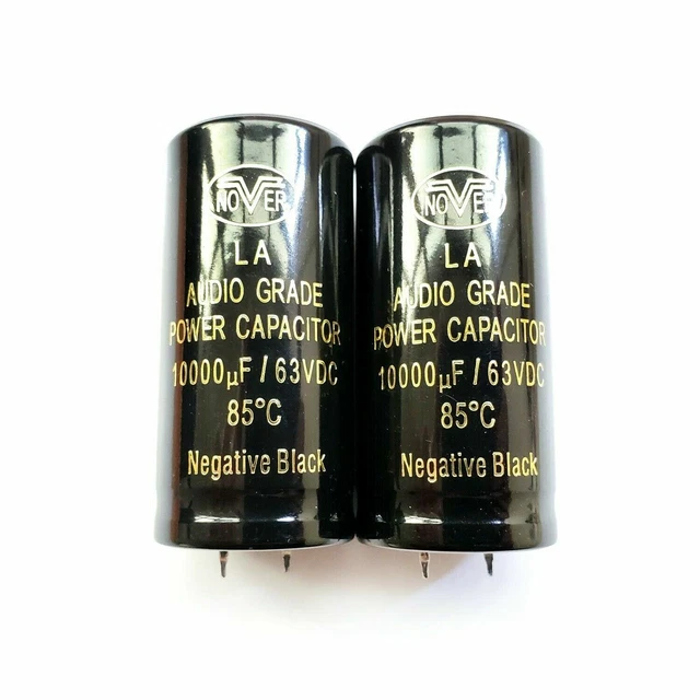 2PCS 10000UF/63V ELECTROLYTIC Capacitance NOVER Audio Amplifier ...