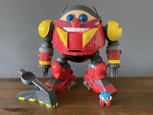 SONIC THE HEDGEHOG Dr Robotnik Set Battaglia Robot Eggman Giant ...