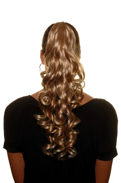 POSTICHE TRESSE BLOND Mix Long & Tire-Bouchon-Boucles Bouclé 45cm NC ...