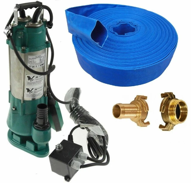 DIRTY WATER PUMP fecal pump v370 GEKA quick coupling +20m rubber hose 1 ...