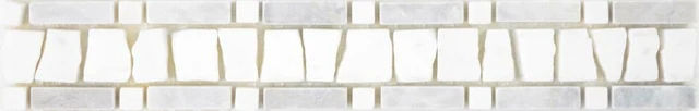 PIERRE NATURELLE MARBRE Bordure Blanc Gris BOR-GW03 1 Bordure EUR 2,78 ...