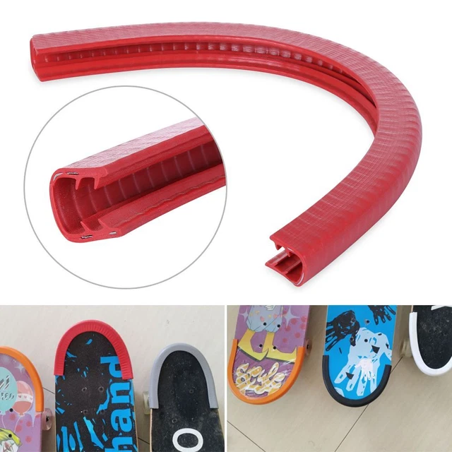PROTECTOR U CHANNEL Design Skateboard Deck Guards Crash Rubber Strip ...