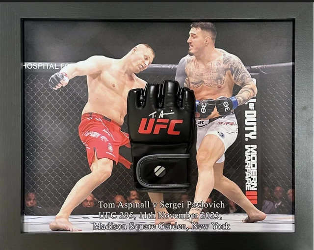 TOM ASPINALL SIGNED & framed UFC glove £286.70 - PicClick UK
