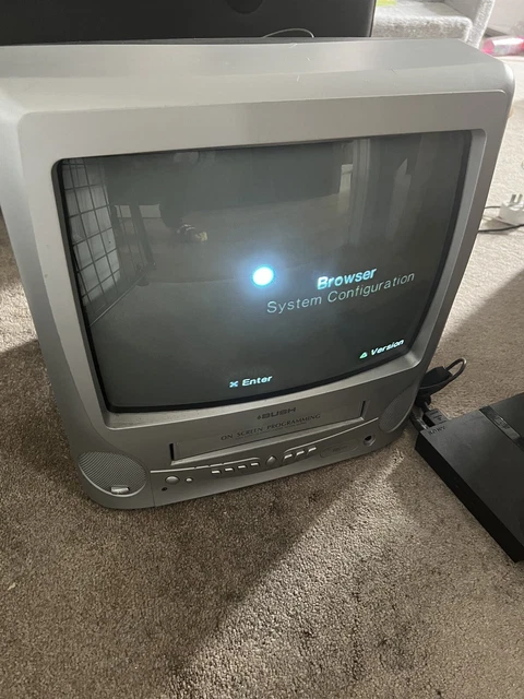 BUSH BTV18SIL/VA 14& Inch CRT TV VCR VHS Video Retro Gaming Television CRT £119.95 - PicClick UK