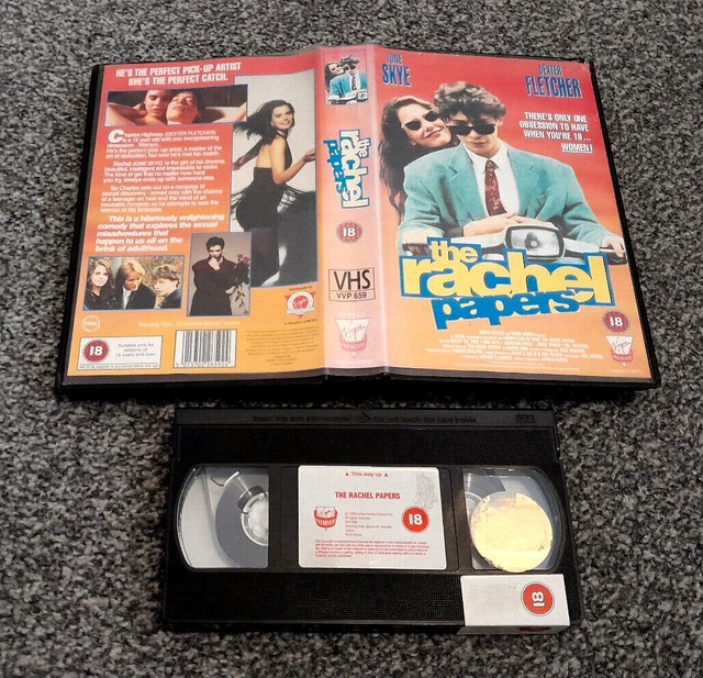 THE RACHEL PAPERS Ione Skye Dexter Fletcher Big Box Ex Rental Pal Vhs ...