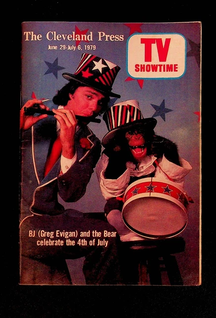 VTG TV SHOWTIME Guide Magazine June 1979 4th of July American Patriotic ...