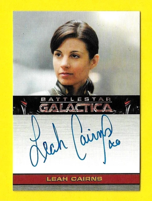 2009 BATTLESTAR GALACTICA Staffel 4 Autogramm Leah Steinhaufen Lt ...
