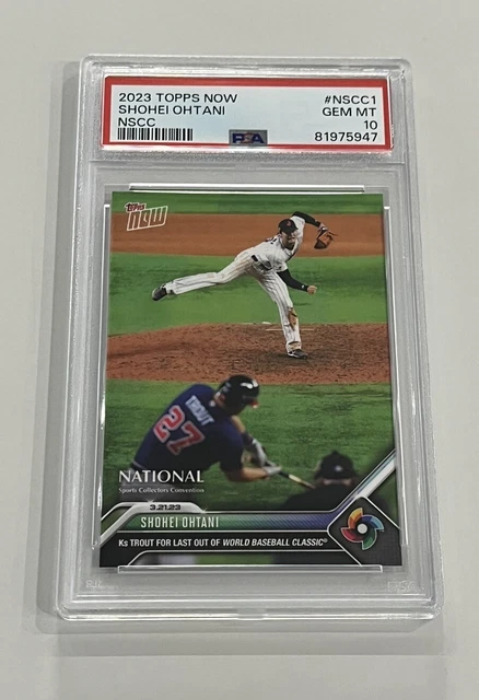 2023 TOPPS NOW Shohei Ohtani Mike Trout Nscc1 Wbc71 Psa 10 Limited /100 ...