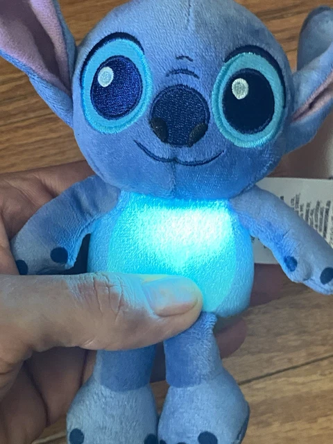 DISNEY STITCH LIGHT-UP Micro 6” Plush (Lilo & Stitch) Palm Sitting Toy ...