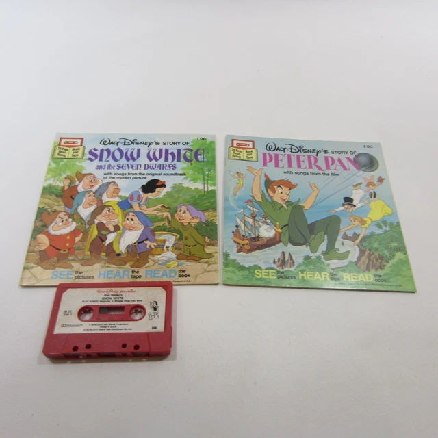DISNEY STORYTELLER READ Along Book Cassette Peter Pan/ Snow White £17. ...