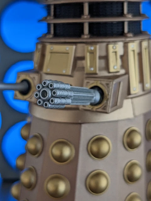 DOCTOR WHO GATLING Machine Gun Ironside Progenitor Dalek 5” Figure Part ...