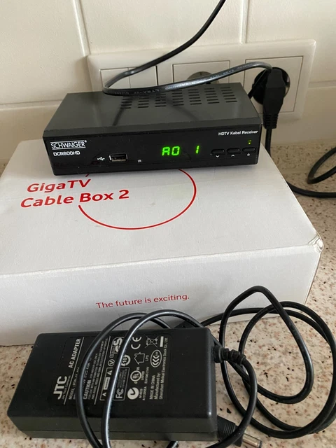 VODAFONE GIGA TV Cable Box 2, ohne Festplatte + Kabel Reseiver DCR ...