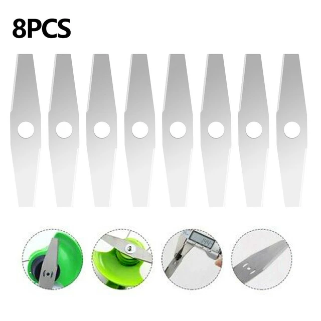 PACK DE 8 raccords de tondeuse à gazon tondeuse à cordes métal herbe lame de EUR 23,52 - PicClick FR