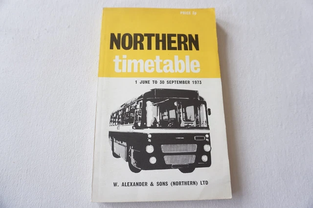 1973 W ALEXANDER Northern Scottish Bus Timetable with Map £15.99 ...