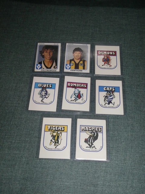 1981 SCANLENS VFL Trading Cards Complete Set 168 Cards with Unmarked ...