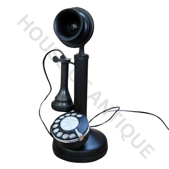 COLLECTIVLE ROTARY DIAL Phone – Antique-Style Candlestick for Ratro ...