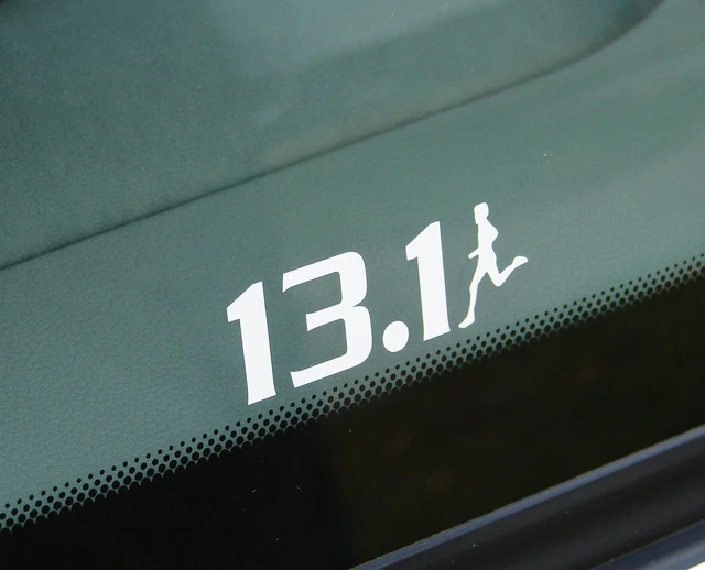 13.1 HALF MARATHON Decal Sticker Runner Logo Run *Brand NEW Design 2.5 ...