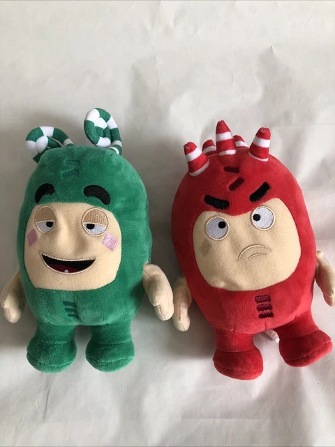 ODDBODS SOFT TOY Plush Zee Green Fuse Red Oddbods Approx 6in Tall 2 ...