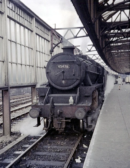 RAILWAY STEAM NEGATIVE Black 5 45436 Manchester Victoria 1960s ...