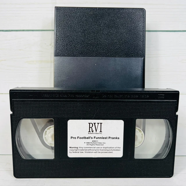 PRO FOOTBALL’S FUNNIEST Pranks (VHS, 1990) VHS ONLY, Follies, Bloopers ...