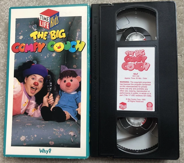 THE BIG COMFY Couch Why? VHS Time Life PBS Kids TV Show 1996 Video ...