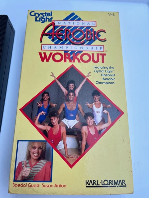 CRYSTAL LIGHT NATIONAL Aerobic Championship Workout VHS Tape Vintage ...