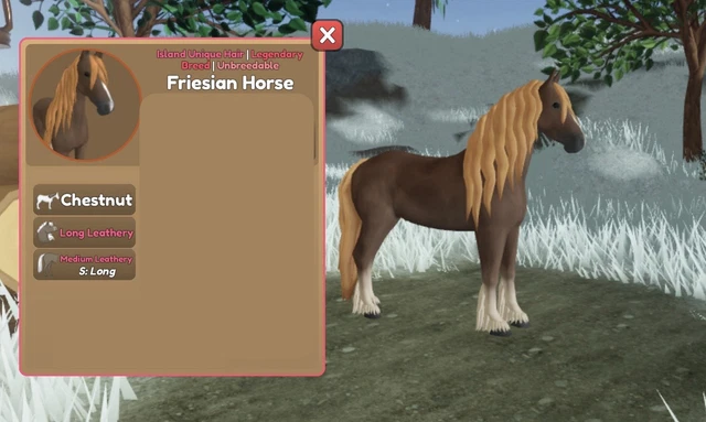 WILD HORSE ISLANDS 🌸 IUH Leathery Chestnut Fri Friesian 🌸 $342.28 ...