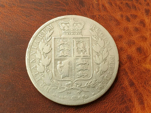 QUEEN VICTORIA YOUNG Head Half Crown 1881 old silver coin £23.50 - PicClick UK