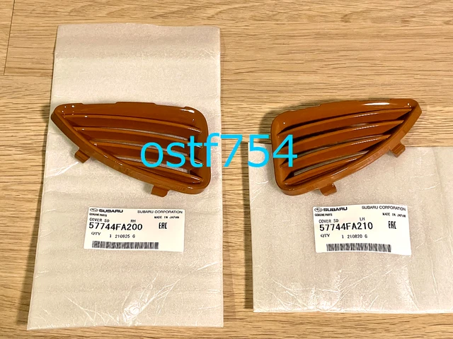 GENUINE SUBARU IMPREZA WRX STi GC8 Front Bumper Lower Vent Cover R+L ...