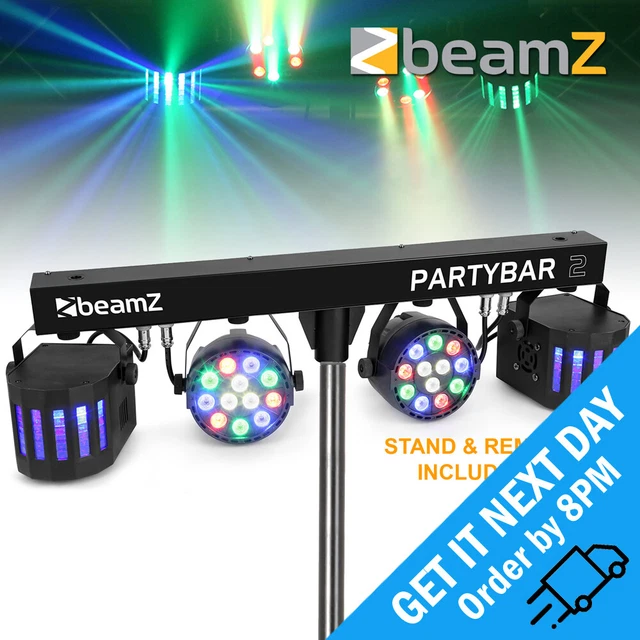 BEAMZ PARTYBAR2 LED Derby Beam Effect Par Can Lighting Bar DMX with ...
