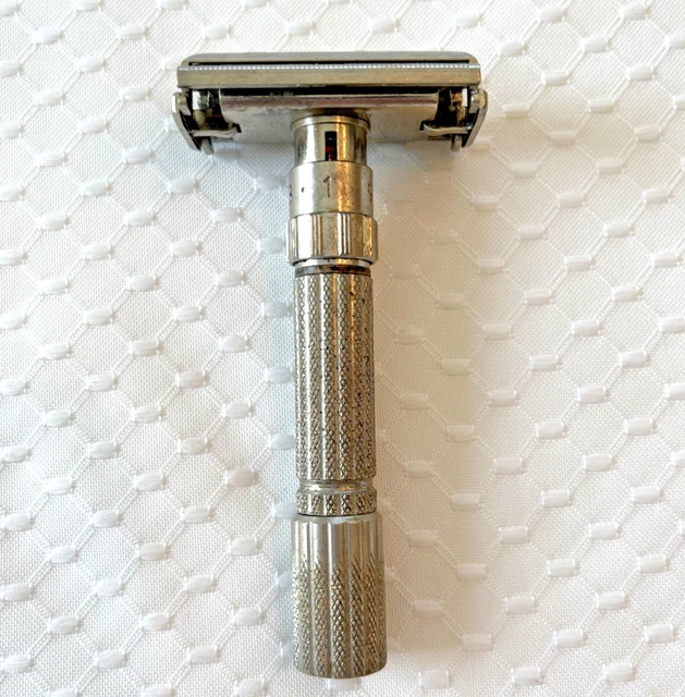 VINTAGE GILLETTE FATBOY 1959 TTO E2 Double Edge Safety Razor $50.00 ...