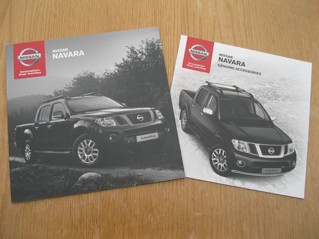 NISSAN NAVARA BROCHURE D40 Sales + accessories booklet 2014, range 2005 ...