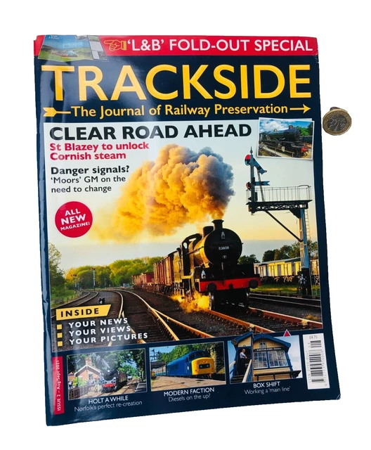 MAGAZINE TRACKSIDE TRACK Side Railway Train Mag August 2021 bcs £6.77 ...