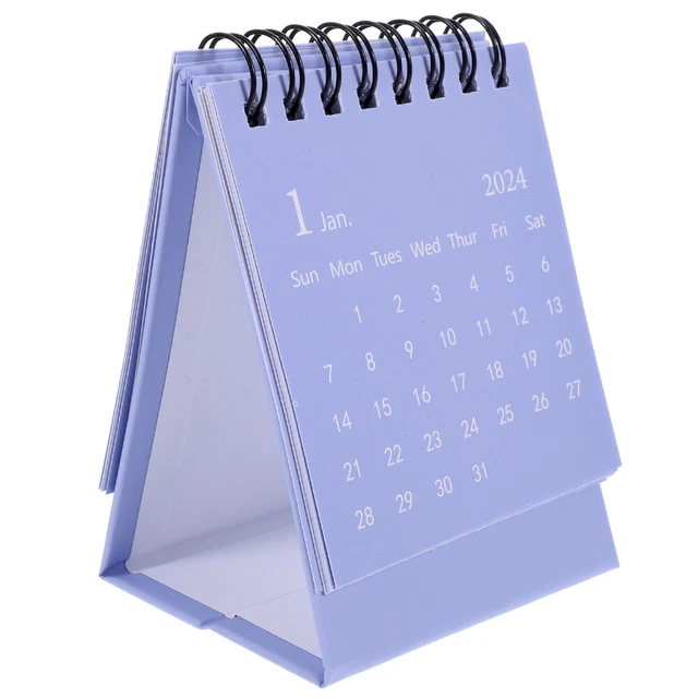 MINI CALENDRIER DE Bureau Retourner Petits Calendriers Miniature Bobine ...